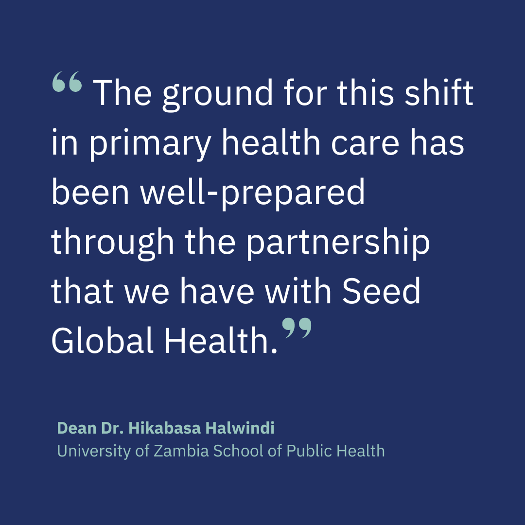 Transforming Primary Health Care in Zambia through Family Medicine - Seed Global Health : Seed ...